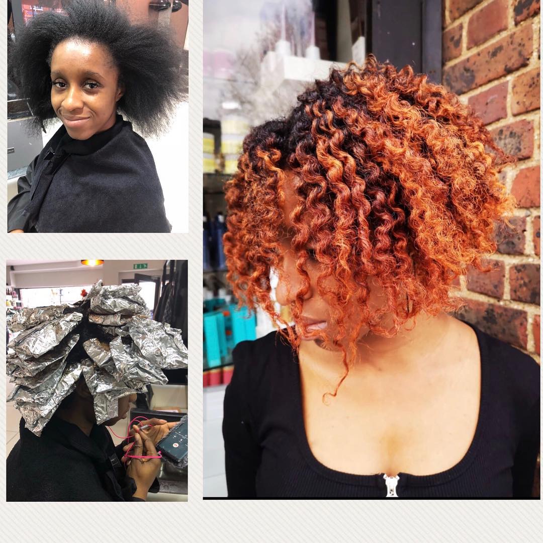 Colouring Afro Hair & Multi Textured Hair at top afro hair salon Edmonton